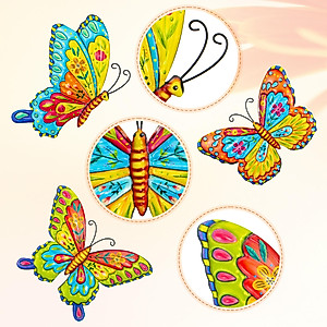 J-Fly Hummingbird Wall Decor Metal Hummingbird Outdoor Wall Decor Hand Painted Hummingbird Wall Art Sculpture Outdoor Hanging 10 inch