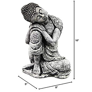 Thai Buddha Statue Home and Garden Yoga Decor Concrete Statuary Asian Collection