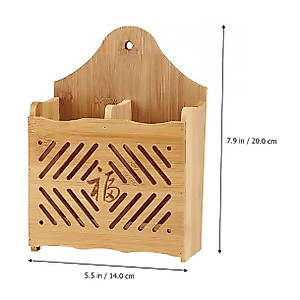 Uonlytech Bamboo Drying Rack Drain Chopsticks Holder Spoon Holder Spoons Silverware Kitchen Drainer Rack Silverware Holder Flatware Organizer Flatware Holder Fork 1pc