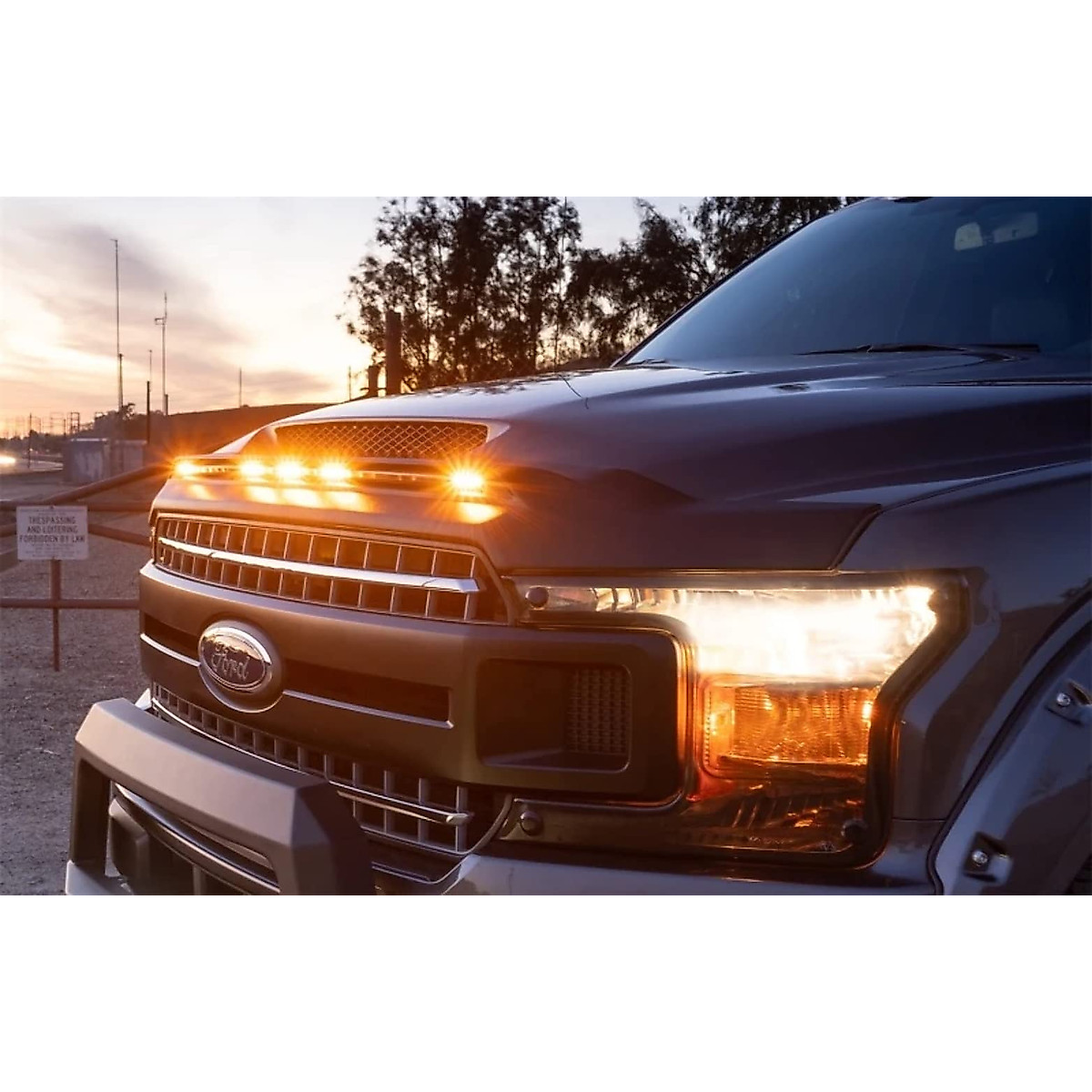 Auto Ventshade [AVS] Aeroskin Lightshield Hood Protector | Fits 2015 - 2020 Ford F-150 (Excludes Raptor) - Black | 753096