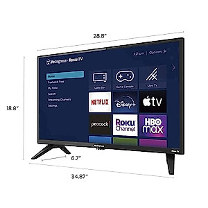 Westinghouse 24" 720p LED Roku Smart TV WR24HT2212 (Renewed)