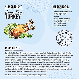 The Honest Kitchen Dehydrated Grain Free Turkey Cat Food, 4 lb Box