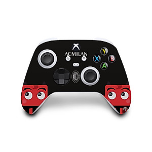 Head Case Designs Officially Licensed AC Milan Mascotte Art Matte Vinyl Sticker Gaming Skin Decal Cover Compatible with Xbox Series S Console and Controller Bundle