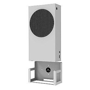 Monzlteck Wall Mount Holer for Xbox Series S,All Metal Vertical Hanging On Wall with Power Botton Left/Right,Wall Shelf Bracket for XSS