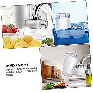 PLAFOPE 2pcs Water Purifier Water Filter Sink House Water Filter Ceramic Water Filter Faucet Water Filter Faucet Filter tap Water Filter Faucet Filtration System Faucet Ceramic Filter