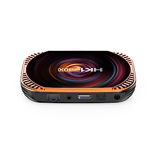 Android 11.0 TV Box 4GB RAM 64GB ROM TV Box HK1 Box X4 Amlogic S905X4 64-bit Quad Core with Dual Wi-Fi 2.4G/5.0G, BT 4.0/ 3D Ultra HD 8K/ H.265/ 1000M LAN/USB 3.0 Smart TV Box