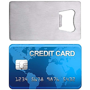 Wekioger Credit Card Bottle Opener for Your Wallet, 6 Packs