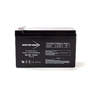 Bright Way Replacement Battery for CyberPower 1500AVR-HO 12V 9AH F2 UPS Battery