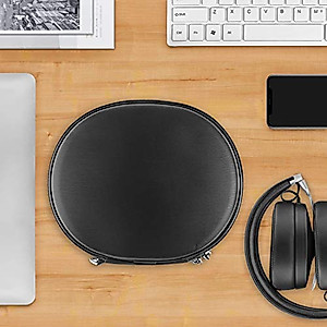 Geekria Shield Headphones Case Compatible with Sennheiser Momentum 3 Wireless, HD 450BT, PXC 550 II HD 4.50 Case, Replacement Hard Shell Travel Carrying Bag with Cable Storage (Black)