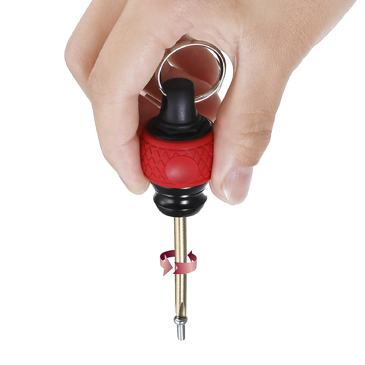 VESSEL Ball Grip Carrying Bit Holder (Red) QB22RU (1)