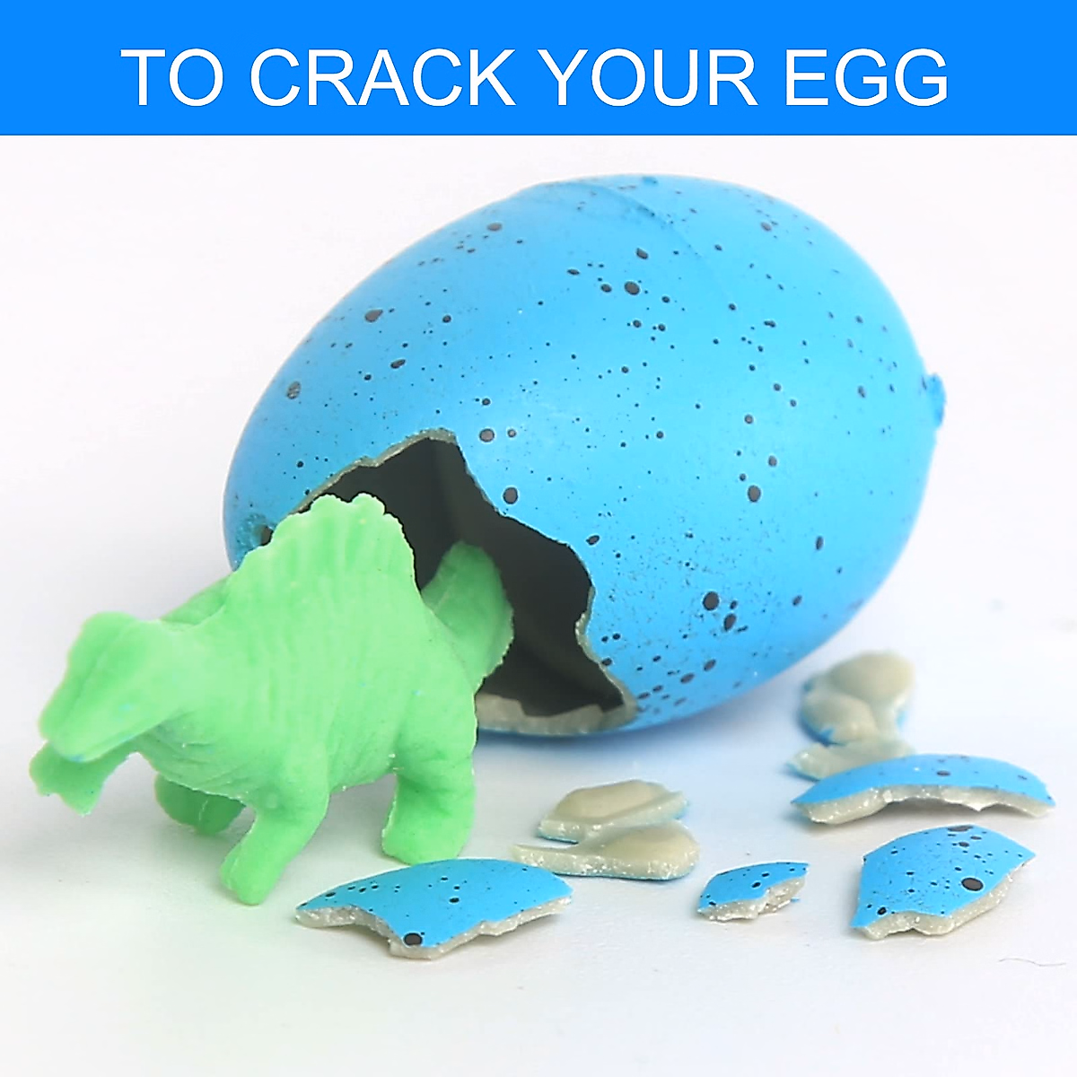 Dinosaur Party Favors Funny Mini Dinosaur Toys Dinosaur Birthday Party Supplies 24 Pack Dino Eggs and 24 Hatching Card Bulk Gifts Novelty Birthday Party Decorations for Kids Boys Girls Toddler