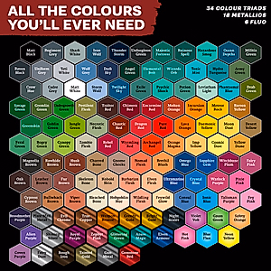 The Army Painter Warpaints Air Complete Set - 126 Non-Toxic Water Based Airbrush Paint Set – Miniature Paint for Tabletop Roleplaying, Boardgames, and Wargames Miniature Model Painting