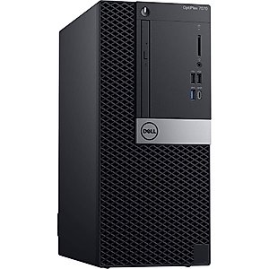 Dell OptiPlex 7070 Mini Tower | Intel 9th Gen i5-9500 (6 Core, 3GHz) | 8GB DDR4 | 256GB Solid State Drive | Win 10 Pro (Renewed)