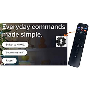Voice Remote for Vizio Smart TV, XRT260 Remote Replacement for All Vizio LED LCD HD 4K UHD HDR Smart TVs with Shortcut Keys HBO Max, Netflix, Prime Video, Pluto, iHeart Radio, Crackle, Watchfree