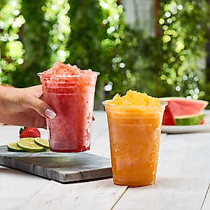 Comfy Package [100 Pack - 16 oz.] Crystal Clear PET Plastic Cups