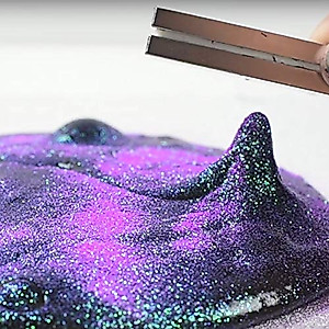 Make Magnetic Slime - Synthetic Black Iron Oxide (Fe3O4) 1 LB - with 2 Industrial Strength Magnets 3" x 1/2" x 1/8" - Great for Crafts, DIY, Home Improvement and Science Experiments by ESKS®