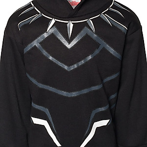 Marvel Avengers Black Panther Little Boys Fleece Athletic Pullover Hoodie and Pants Outfit Set 7-8