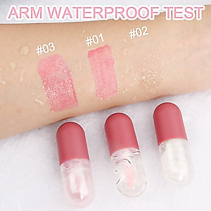 BINGBRUSH 3 Pcs Color Changing Lip Gloss Lip Oil Tinted, Pink Magic Mood Lipstick,Temperature Color Change Lip Stain Lip Balm, Longlasting Lips Will Not Dry Out