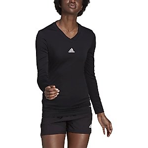 adidas womens Team Base Tee Black Large