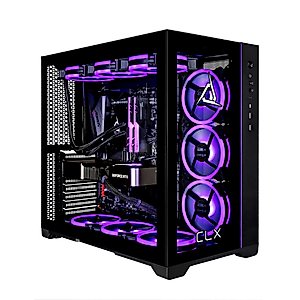 CLX Set Gaming Desktop - Liquid Cooled AMD Ryzen 9 7950X3D 4.2GHz 16-Core Processor, 64GB DDR5 Memory, GeForce RTX 4090 24GB GDDR6X Graphics, 2TB SSD, 6TB HDD, WiFi, Windows 11 Home 64-bit
