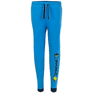 LEGO Ninjago Boys Pants Sets, Ninjago Pullover Hoodie Tee and Pants Sets for Boys (Blue, 7)
