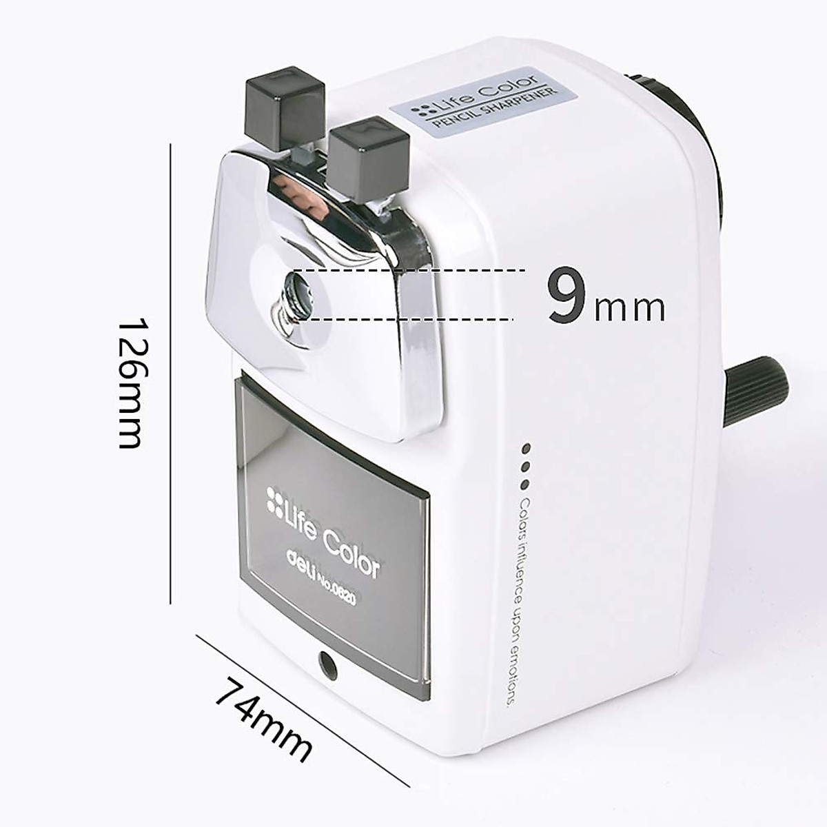 YBoCH School Pro Classroom Manual Pencil Sharpener,Hand Crank Pencil Sharpener Great for the Office, Artists,Kids