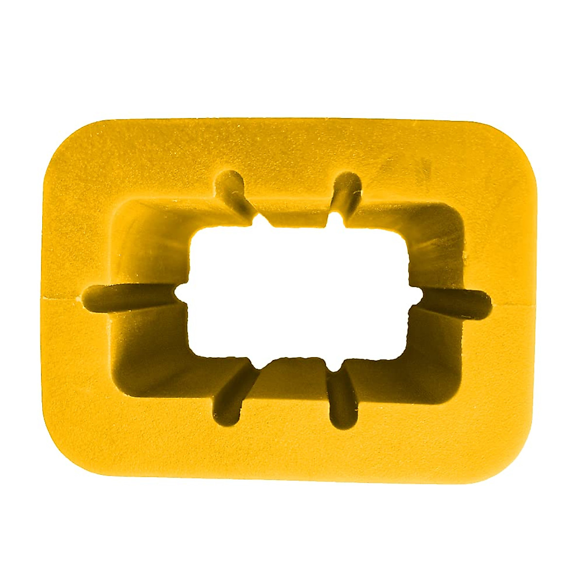 BPA-FREE Car Seat Belt Buckle Booster Yellow - Keeps Your Receptacle Stable & Upright – with Kid Safety Sticker Set Gift (2-Pack, Combo Pack (1 Tall + 1 Short))