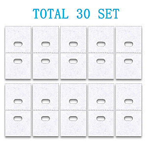 30 Sets (60 Pcs) Vertical Blinds Replacement Slats Panels, Vertical Blind Repair Tabs Kit, Clear Apartment Blinds Replacement Fixers, Horizontal Blinds Replacement Parts
