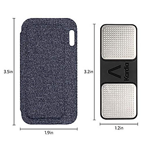 Carrying case for Kardia Mobile EKG Monitor - Travel Kardia Case Fits in Pocket, Features Magnetic Closure to Keep Kardia Device Safe On The Go, NOT Fit KardiaMobile 6L,Dark Blue