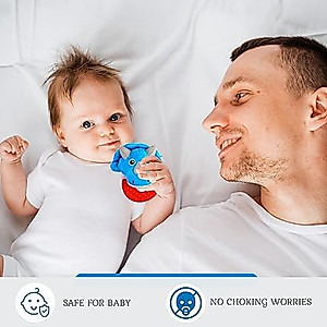 Wristy Buddy Teething Ring for Babies 0-6 8 10 12 Months | Cute Soft Animal Teething Toys & Gloves | Baby Teething Relief Toy Pack | Infant Chew Toys for 3-6 Months, 1 2 3 Years