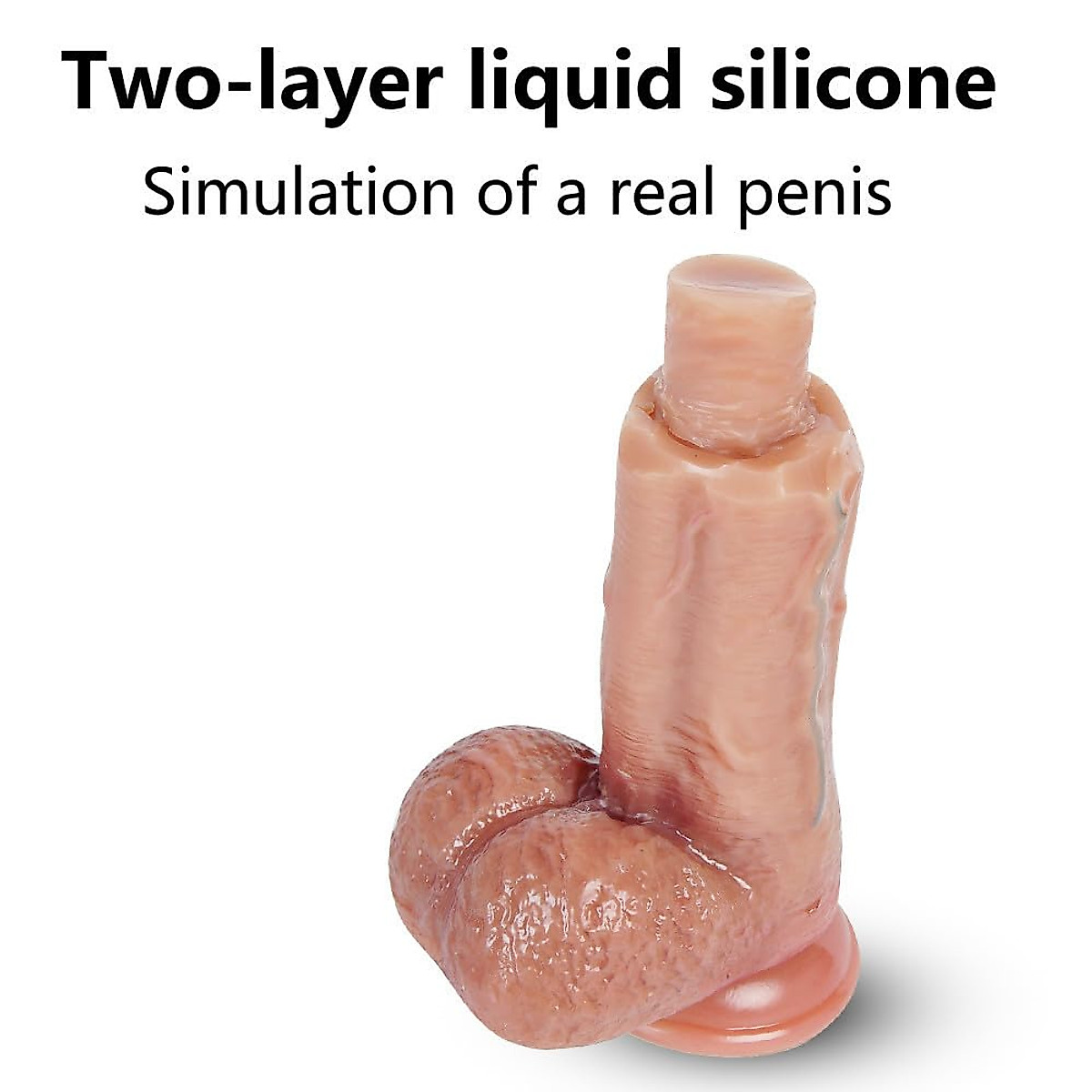 12.5 Inch XL Realistic Dildos Small Glans Extra Long Life Like Skin, Dual Density Silicone Fat Huge Dildo with Big Suction Cup, Giant Product Thick Large Toy for Women Fake Penis