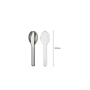 Mepal – Cutlery 3-Piece Set Ellipse – Cutlery Set On The Go - Consists of A Knife, Fork & Spoon - Cutlery Set with Travel Case – Stainless Steel - Nordic Blue
