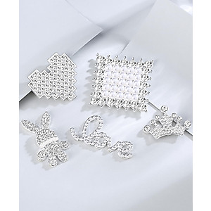 Acwenie Bling Shoe Charms for Croc Silver Jewelry Accessories Decoration for Women Girls Party Favors Birthday Gifts