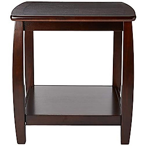Coaster Home Furnishings Dixon Square End Table with Bottom Shelf Espresso
