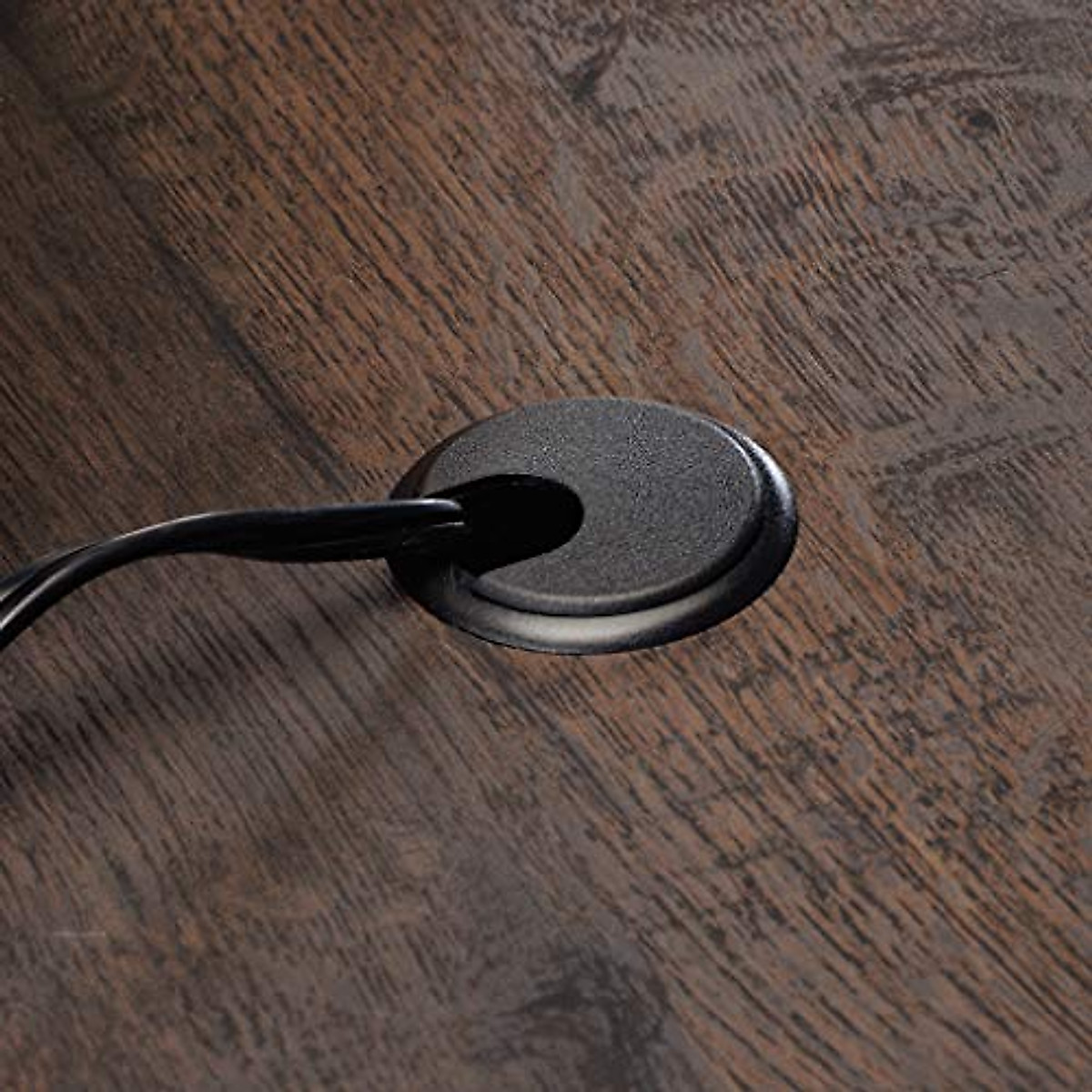 Sauder Costa Executive Desk, W 65.118 X D 29.528 X H 30.00, Coffee Oak finish