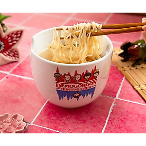 Stranger Things Demogorgon Hunting Crew 20-Ounce Ramen Bowl and Chopstick Set