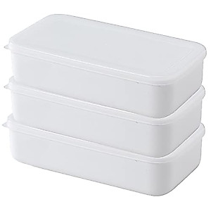 Stackable Fridge Storage Container,Set of 6 pack MINI Plastic Food Storage Containers,Fridge and Freezer Storage Trays to Store Fruits, Vegetables, Meat and More