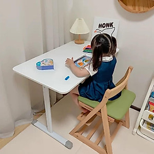 Adjustable Height Desk，Standing Desk，Laptop Table，Adjustable Desk For Kids，Children's Workstation，Sit To Stand Desk,Lift Desk,Study Table,Home Office Table,Kids Study Desk ( Color : White , Size : 80*