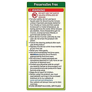NeilMed's Sinus Rinse Extra Strength Pre-Mixed Hypertonic Packets-for Sinus Relief, 70 Count Box (Pack of 2)