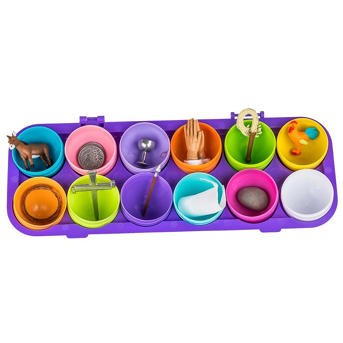 FAMILYLIFE Resurrection Eggs – 12 Piece Easter Eggs Set with Booklet and Religious Figurines Inside – Tells The Story of Easter – Easter Eggs with Toys Inside – Eggs for Easter Egg Hunts
