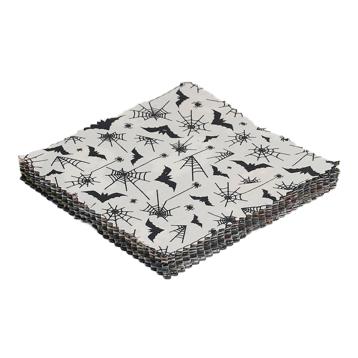 Soimoi Precut 5-inch Halloween Prints Cotton Fabric Bundle Quilting Squares Charm Pack DIY Patchwork Sewing Craft