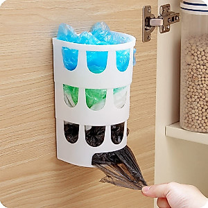 2pcs Hollow Grocery Bag Dispenser Wall Mounted Napkin Dispenser Paper Towel Dispenser Bag Holder Dispenser Bag Organizer Bags for Trash Bags Bag Saver Draw Box White Desktop