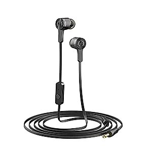 MuveAcoustics Spark Earbuds Wired Headphones with Mic - Phone Headset in Ear Buds Noise Cancelling for Computer Android Gaming Compatible with Samsung, Laptop, iPhone, iPod, iPad, Kindle, 3.5mm Jack
