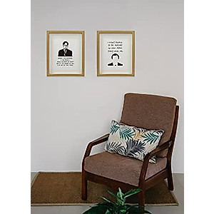 The Office Merchandise Motivational Photo Frame Inspirational Wall Art for The Office Decor The Office Quote Poster for Coworker, Friend or The Office TV Show Fans, Dwight Motto (8.8” X 10.8”)