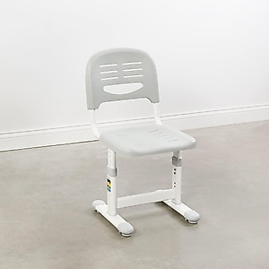 VIVO Height Adjustable Kids' Desk Chair, Chair Only, Multifunctional Interactive Workstation for School Study or Play, Children's Ergonomic Seat with Back, Gray, DESK-V201G-CH