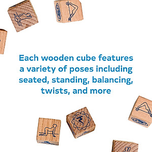 Chronicle Books Yoga Dice: 7 Wooden Dice, Thousands of Possible Combinations! (Meditation Gifts, Workout Dice, Yoga for Beginners, Dice Games, Yoga Gifts for Women)