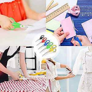 Scissors Bulk 20-Pack, Taotree 8" Multipurpose Scissors, Soft Comfort-Grip Handles Stainless Steel Sharp Shears for School Office Home, High/Middle School Classroom Scissors, Sewing DIY Craft Supplies