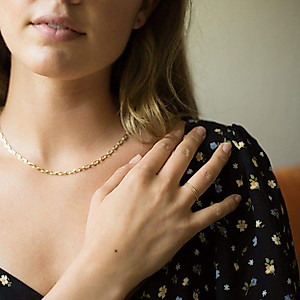 Honeycat Skinny Twist Rope Ring Duo Set in Gold, Rose Gold, or Silver | Minimalist, Delicate Jewelry (Rose Gold, 6)