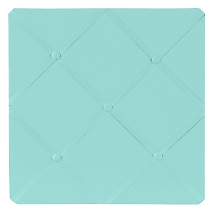 Turquoise Blue Fabric Memory/Memo Photo Bulletin Board by Sweet Jojo Designs