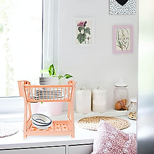 Kitchen dish drying rack Tableware Drain Holder Dish Plate Drying Rack Utensil Dinnerware Strainer Stand Multifunctional Dish Storage Organizer for dish storage rack Kitchen plastic dish drainers